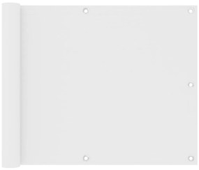 Balkónová zástěna bílá 75 x 600 cm oxfordská látka - Default Title