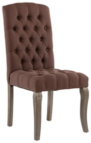 vidaXL Jídelní židle 2 ks se vzhledem lnu textil