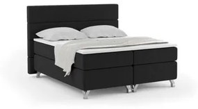 Čalouněná postel VIERA 200x200 cm Levá Černá