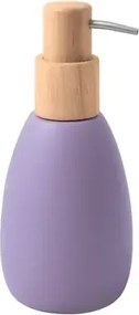 Spirella SVEN dávkovač mýdla matně levandulový / polyresin / dřevo / 2