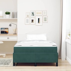 Rám postele Tmavě zelená 120 x 190 cm textil 3399051