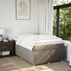 Box spring postel s matrací taupe 120x200 cm textil 3285370