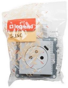 Legrand SUNO zásuvka s USB nabíjením hliník 721389