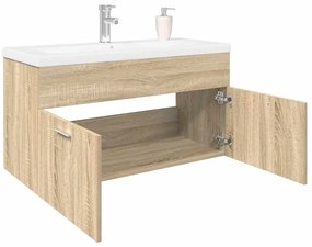 Koupelnová skříňka se zápustným umyvadlem dub sonoma 3325016