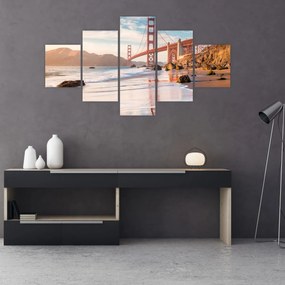 Obraz - Golden Gate Bridge (125x70 cm)