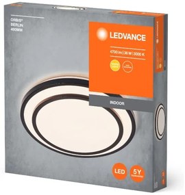 Ledvance - LED Stropní svítidlo ORBIS BERLIN LED/36W/230V černá