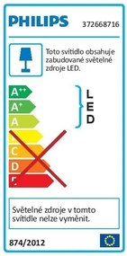 LED Závěsné svítidlo Philips Italo 37266/87/16 šedé 2700K