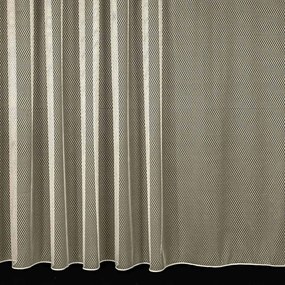 Rand žakárová záclona BAKLAVA 23/1106 hrubé káro, s olůvkem, smetanová, výška 190cm (v metráži)
