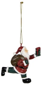 Vánoční závěsná dekorace Santa - 6*3*8 cm