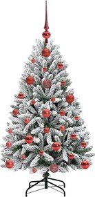 Umělý vánoční stromeček 120 cm 150 LED Teplá bílá PVC a ocel 3395730