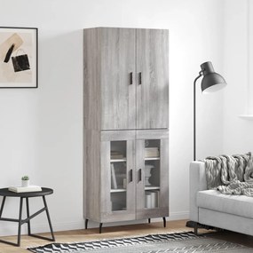 Skříň highboard šedá sonoma 69,5 x 34 x 180 cm kompozitní dřevo