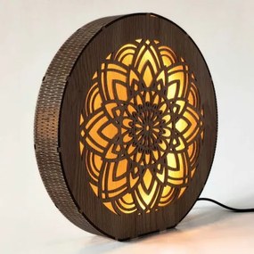Dřevěná LED lampa Mandala se stmíváním | Stolní svítidlo| SENTOP LED0608