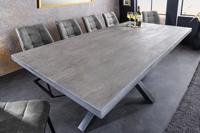 Jídelní stůl Galaxy 200cm Mango - šedý