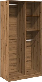Šatní skříň dub artisan 100 x 50 x 200 cm kompozitní dřevo 3307773