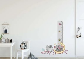 Úžasná dětská nálepka na zeď pro děti pravítko do dětského pokoje 40 x 120 cm
