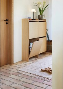 Výklopný botník v dekoru dubu v přírodní barvě 50x110x24 cm Forma – Hübsch