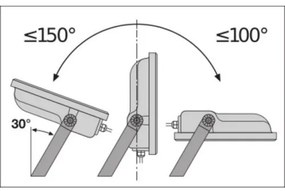 LED reflektor LEDVANCE FLOODLIGHT bílý 10W 1100lm 3000K teplá bílá IP65