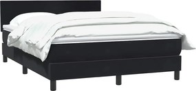 Box spring postel s matrací černá 160x210 cm samet 3316025