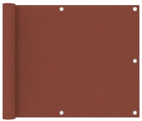 vidaXL Balkónová zástěna cihlová 75 x 300 cm oxfordská látka