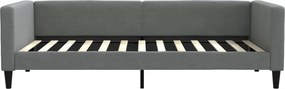 Válenda s přistýlkou tmavě šedá 100 x 200 cm textil 3196584