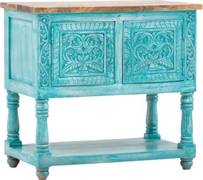 furniture-nabytek.cz - Masivní skříňka na umyvadlo Santoro modré, Holz - Mango, bez výřezu