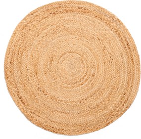 My Flair, AKCE: 120x120 (průměr) kruh cm Kusový koberec Lola natur kruh, béžová, chodba / předsíň