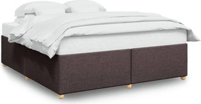 Rám postele bez matrace tmavě hnědý 180 x 200 cm textil 3284753