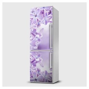E-shop24, Pi51SL491, Rozměr 65x180 cm, Fototapeta samolepící na lednice - Kytičky fialové