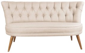 Designová pohovka Taneisha 140 cm krémová