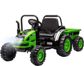 Elektrický traktor s vlečkou Milly Mally Farmer zelený