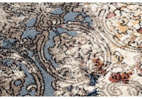Vlněný kusový koberec Vintage béžovo modrý 80x150cm