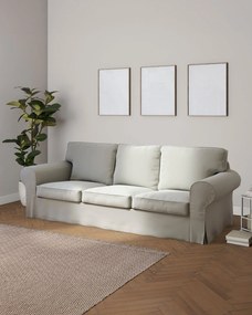 Potah na pohovku IKEA Ektorp 3-místná, rozkládací STARÝ MODEL PIXBO barva zelená látka sametová