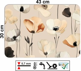 PokojovaDekorace.cz, Prostírání - 171, Barevné kytky, 43x30cm