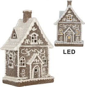 Perníkový LED domek Gingerbread Cotti - 16*10*23 cm