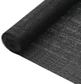 vidaXL Stínící tkanina černá 1 x 10 m HDPE 75 g/m²
