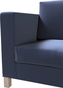 Potah na pohovku IKEA  Karlanda 3-místná nerozkládací, krátký barva tmavě modrá látka sametová