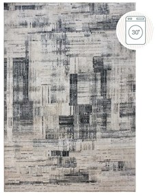 Šedý pratelný koberec 190x290 cm Silas Abstract – Flair Rugs