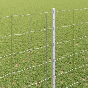 Euro plot s pilotem 10 x 1,4 m Pozinkovaná ocel Stříbrná 3336181
