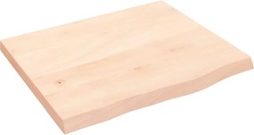 Koupelnová deska 60x50x(2-4) cm neošetřené masivní dřevo 3156012