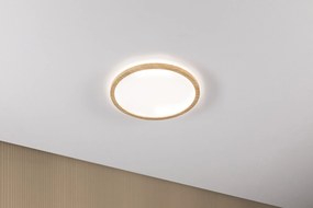 Paulmann 71033 Atria Shine, stropní svítidlo s korónou, 16W LED 4000K, průměr 29,3cm, dřevěný vzhled, IP44