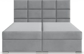 AGroup Kontinentální čalouněná postel CALVI (180 x 200 cm) Barva látky Trinity: Modrá (Trinity 2313)