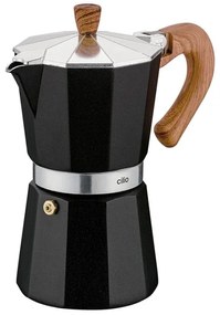 Cilio CLASSICO NATURA Kávovar espressa na 6 šálků - 300 ml černá