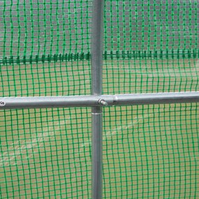 Fóliový skleník Outsunny Skleník 350x300x200 cm se sedlovou střechou ideální pro rajčata a rostliny