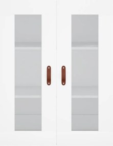 Skříň highboard bílá 69,5 x 34 x 180 cm kompozitní dřevo 3198697