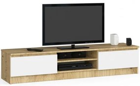 Televizní stolek RTV 160 - dub artisan/bílá