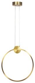 Toolight Toolight, LED stropní svítidlo 40cm 17W 4000K APP1397-CP, zlatá matná, OSW-00955