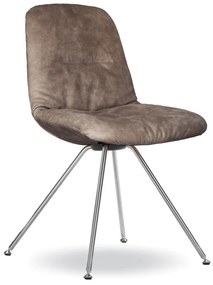 TONON - Čalouněná židle STEP SOFT s kovovou podnoží