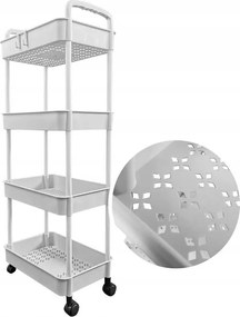 Kuchyňský vozík OSIRIS 105,5 cm bílý