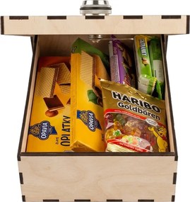 usporadejto.cz Uzamykatelný box se zámkem na sladkosti a neřesti VASKY, 30 x 20 x 10 cm