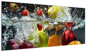 Abstraktní obraz ovoce (100x40cm)